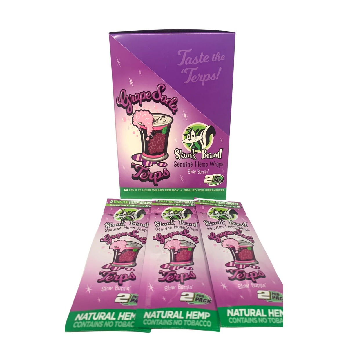 Skunk Brand - Genuine Hemp Wraps Grape Soda Terps – Good Vibes Distribution
